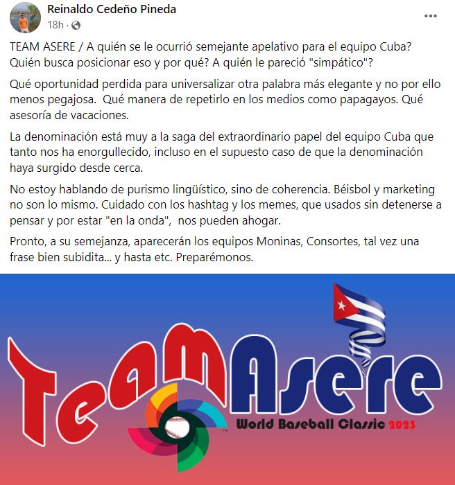 Periodista oficialista critica al Team Asere: A quién se le ocurrió ...