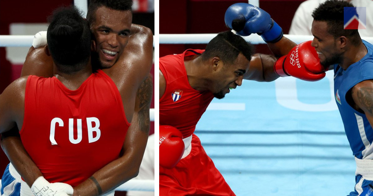 Boxeadores cubanos se abrazaron en Tokio, tras terminar pelea donde ...