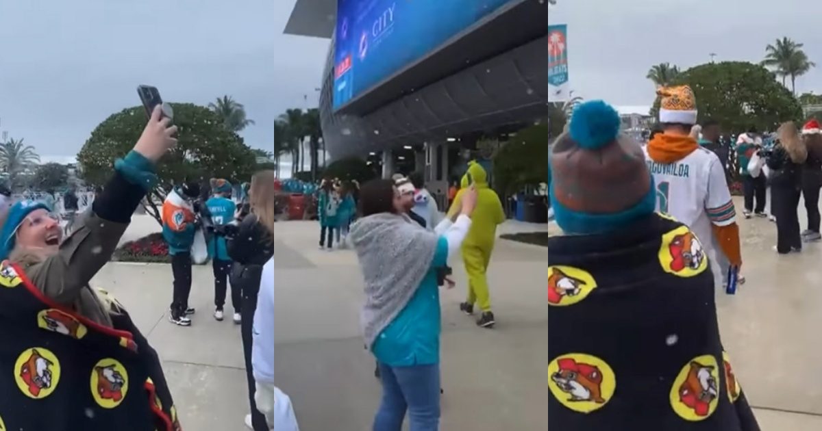Video de una supuesta nevada en Miami se hizo viral
